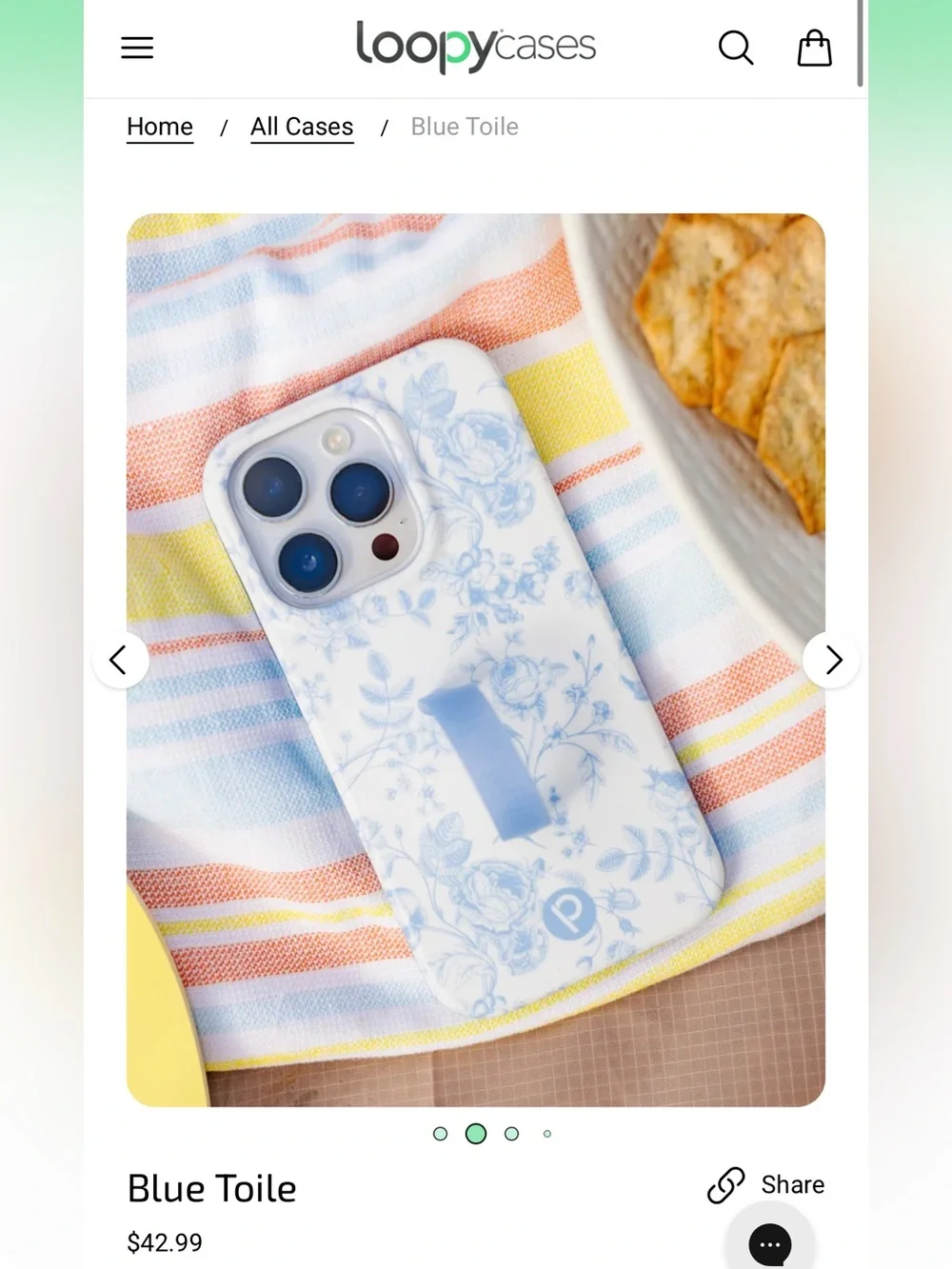 Loopy Case | Cell Phones & Accessories | Loopy Blue Toile Iphone 6 Pro ...